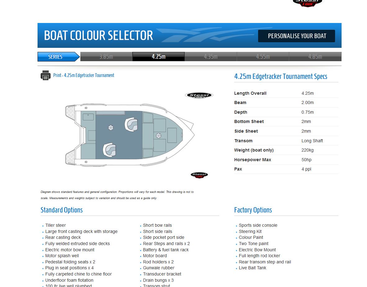 425 Edge Tracker Spec 50hp MAX - Boats And More | Shepparton & Echuca